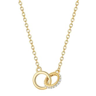 Glanzst&uuml;cke M&uuml;nchen Halskette - Sterling Silber Halskette - Gr. unisize - in Gold - f&uuml;r Damen