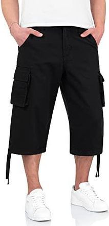 Surplus Homme Cargo Trooper Legend 3/4 Shorts, Noir, M