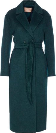 Twinset Manteau Long - Vert