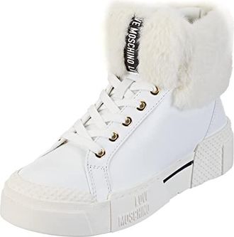 Love Moschino Ja15805g0fia510a36, Sneaker Femme, Blanc, 36 EU