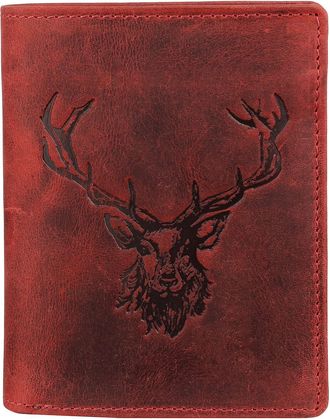 Greenburry Geldbörse Vintage Animal Collection Royal Stag blood Leder