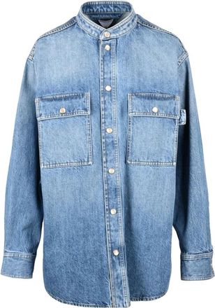 Bottega Veneta Femme, Blouses et Chemises, Bleu, Taille: 36 FR Coreana Shirt