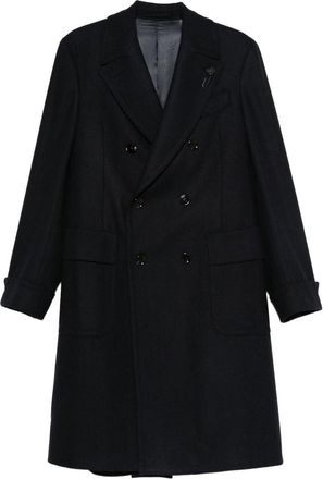 Lardini Manteau Au Genou - Bleu