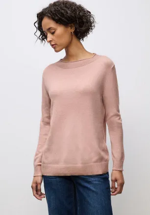Street One Strickpullover mit feiner Rollkante