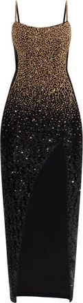Balmain Femme, Robes, Noir, Taille: 38 FR Sequin Strappy Dress