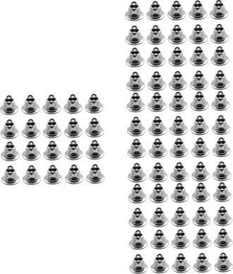 NUOBESTY 80stücke Kleine Silberne Glöckchen Für Weihnachten Dekoration Für Schmuck Weihnachtsbaum Und Bastelprojekte