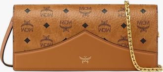 MCM Diamond Clutch in Visetos-Leder-Mix