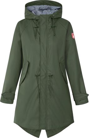 Derbe Traveby Friese Fisher Oliv Damen Regenjacke Nachhaltig 46 | Friesennerz | Regenmantel | Frauen | Hamburg