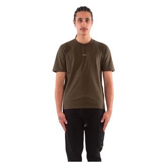 C.P. Company C.p. Company, Homme, Tops, Vert, Taille: S T-shirt avec logo imprimé en jersey