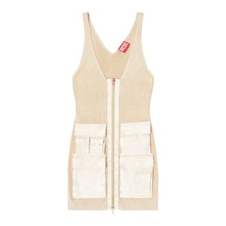 Diesel Damen, Kleider, Beige, XSGr&ouml;&szlig;e