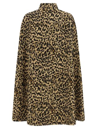 Valentino Garavani Leopard-Print Animalier Cape - Beige