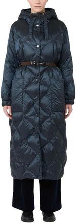 Max Mara Femme, Manteaux, Bleu, Taille: 40 FR Down Manteaux
