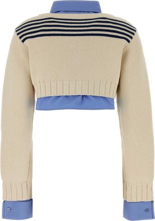 Balenciaga Navy-White Maglie Navy/white Sweater