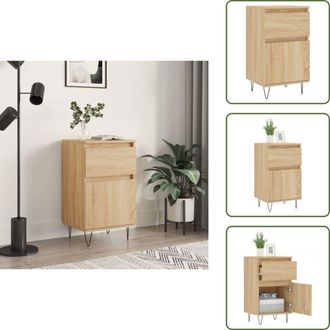 vidaXL The Living Store Sideboard Sonoma-Eiche 40x35x70 cm Holzwerkstoff - Holzwerkstoff
