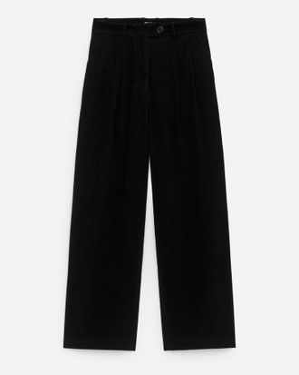Arket Cordhose Mit Hohem Bund -Schwarz