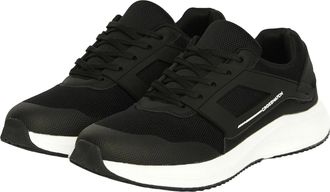 Crosshatch Holywell Sneaker f&uuml;r Herren, Flyknit (Schwarz/Wei&szlig;)