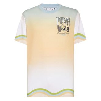 Philipp Plein Homme, Tops, Multicolore, Taille: XL T-shirt Round Neck SS Bridge