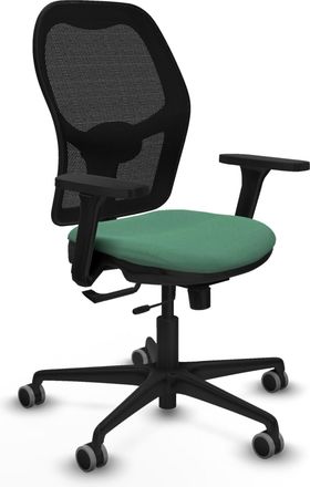 Piqueras y Crespo Moderner B&uuml;rostuhl mit 3D-Armen, h&ouml;henverstellbare Lendenwirbelst&uuml;tze, ausgestattet mit Syncro/Traslack und injiziertem Schaumstoff, Rollen 65 mm, Par