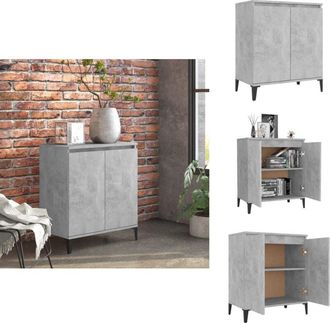 vidaXL Vidaxl - Buffet gris béton 60x35x70 cm bois dingénierie - Buffet Industriel - Meuble Rangement - Commode - Bibliothèque - Mobilier Salon