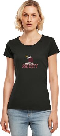 Merchcode Merchcode Damen T-Shirt Ladies Peanuts Merry Basic Tee, Regular Fit, Cotton 100%, L