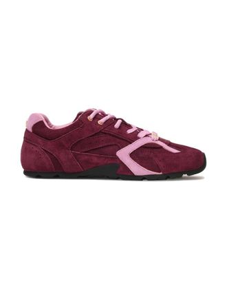Steve Madden Asiel - Baskets en daim - Lie-de-vin fonc&eacute;-Rouge