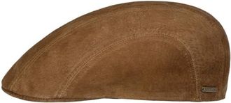 Stetson Casquette Waxed Pigskin Ivy Homme - en Cuir Gavroche avec Visiere, Visiere Automne-Hiver Automne Hiver - S (54-55 cm) Marron