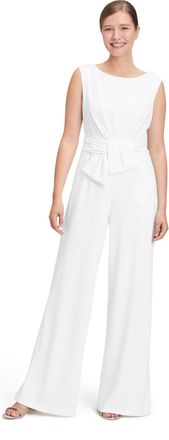 Vera Mont Overall VERA MONT Damen mit weitem Bein, Damen, Gr. 34, Normalgr&ouml;&szlig;en, wei&szlig; (rohwei&szlig;), Cr&ecirc;pe, Obermaterial: 95% Polyester, 5% Elasthan; Futter: 100% Po