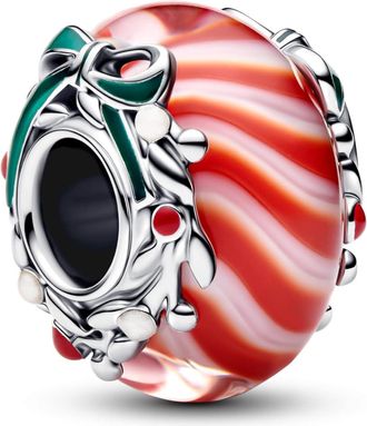 Pandora Moments Zuckerstange Murano-Glas Charm aus Sterling-Silber mit Murano-Glas, Kompatibel Moments, 794252C01
