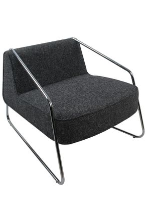 Livetastic Designsessel, Dunkelgrau, Textil, 62x85x65 cm, Wohnzimmer, Sessel, Sonstige Sessel