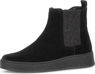 Gabor Damen Chelsea Boots, Frauen Stiefeletten,Moderate Mehrweite (G),halbstiefel,Kurzstiefel,uebergangsschuhe,schwarz (Micro),37.5 EU / 4.5 UK