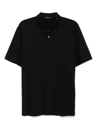 James Perse polo à effet brossé - Bleu