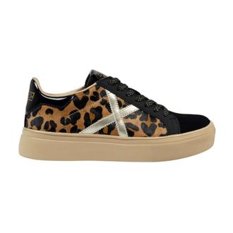 Munich Leopard Sneakers - - Shoes - Damen - Schwarzk - 39 EU