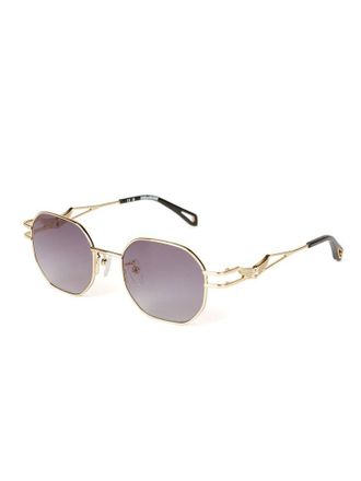 Zadig&Voltaire SZV463S Metal Hexagonal Sunglasses - Rose gold