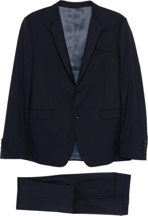 Reveres 1949 Reveres 1949, Homme, Costumes, Bleu, Taille: XL Costume Homme Crois&eacute; en Laine Vierge