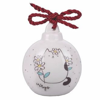 Villa D'Este Home Tivoli Oroscocats Virgo Keramik Weihnachtskugel