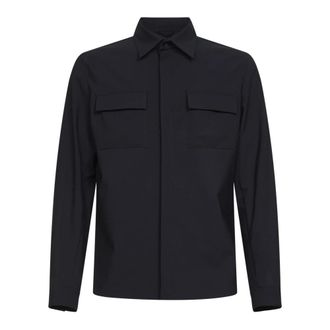 Herno Hemd aus Bi-Stretch-Wolle - - Jackets - Herren - Blau - XL