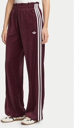 adidas Jogginghose Velour LG4291 Dunkelrot Loose Fit
