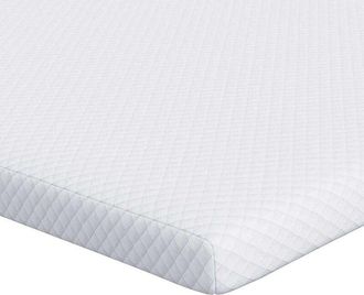 vidaXL Matratzenpads Wei&szlig; 100 x 200 cm 100% Polyester Jacquardstoff Vidaxl