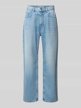 Review Baggy Fit Jeans mit Knopfverschluss