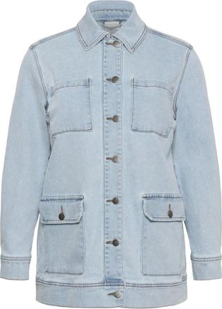 Kaffe Curve Femme, Vestes, Bleu, Taille: 46 FR KCleoana Denim Jacket
