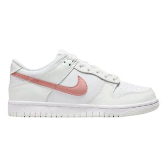 Nike Femme, Chaussures, Blanc, Taille: 37 1/2 EU Baskets Dunk Low Blanc Rose Édition Limitée