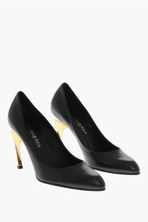 Alexander McQueen Pumps aus Leder FAUN LUX mit geschwungenem 10cm-Absatz Gr&ouml;&szlig;e 38