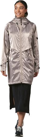 Ragwear glänzender Leichter Damen Übergangsmantel reflektierender Parka Oversize im Metallic-Look mit Kapuze Frodik Shine YOUMODO Light Grey Gr. XS
