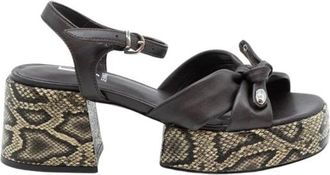 Jeannot Femme, Chaussures, Brun, Taille: 39 EU TJ 563 Sandale &agrave; talon haut