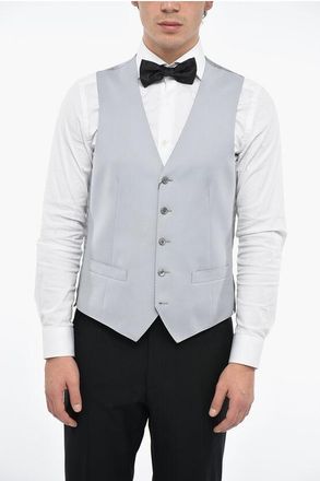 Corneliani Virgin Wool ACADEMY Vest with Flush Pockets size 44