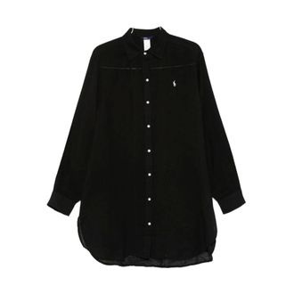 Polo Ralph Lauren Femme, Blouses et Chemises, Noir, Taille: 40 FR Chemise Boyfriend