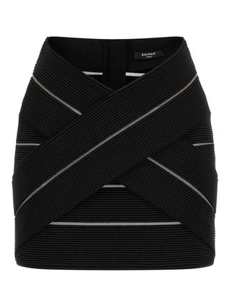 Balmain Mini Jupe - Noir