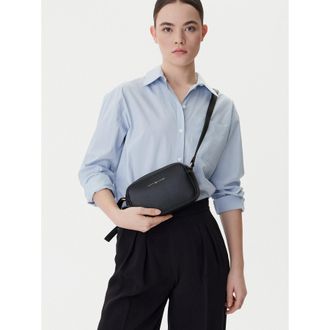 Tommy Hilfiger Handtasche Tommy Hilfiger Th Logo Camera Bag AW0AW18115 Dunkelblau