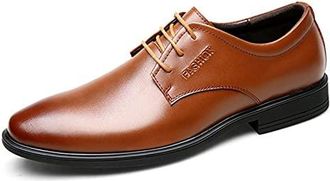 Generic Chaussures habill&eacute;es for Hommes, Derbies &agrave; Lacets, Bout Rond Poli, Semelle en Caoutchouc antid&eacute;rapant r&eacute;sistant, id&eacute;ale for Les Mariages.(Marron,39 EU