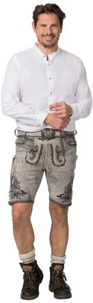 Stockerpoint Herren Hans Trachtenlederhose, Rauch ge&auml;scht, 54